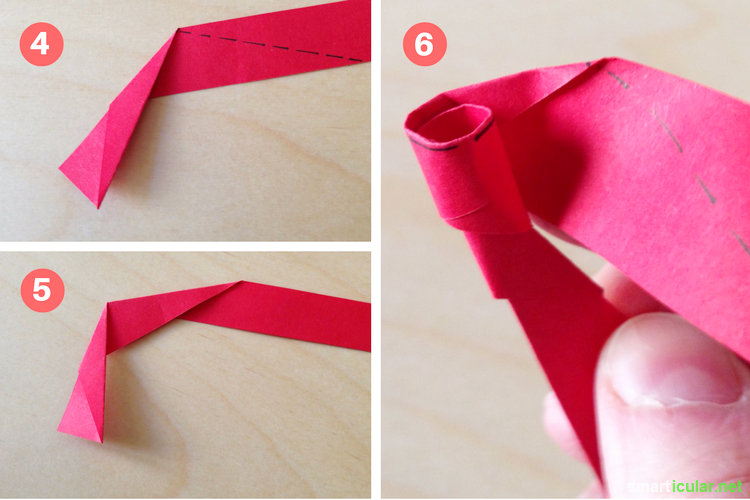 Rosen einfach aus Papier falten - nachhaltig und langlebig