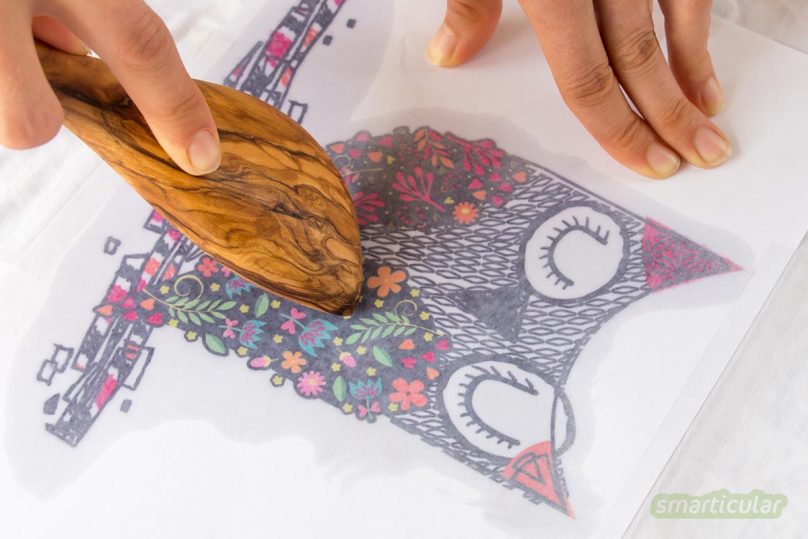 Lavendeldruck: Mit Lavendelöl und Laserdruck Motive auf Stoff zaubern