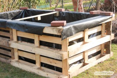 Hochbeet selber bauen aus Europaletten - DIY-Anleitung