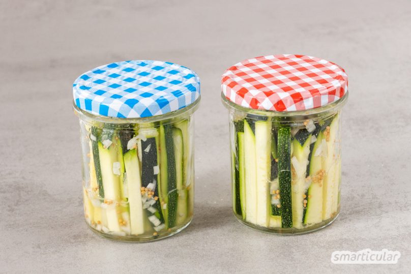 Zucchini einlegen - abwechslungsreich und länger haltbar – smarticular ...